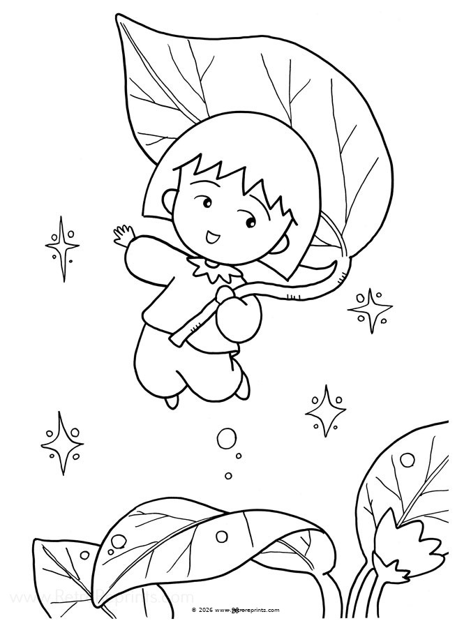Chibi Maruko-chan : Coloring Book | World's Largest Coloring & Activity ...
