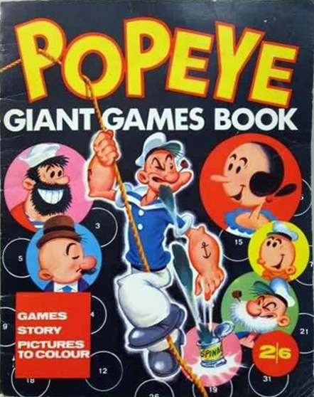 Popeye the Sailor Man : Giant Games Book | World's Largest Coloring ...